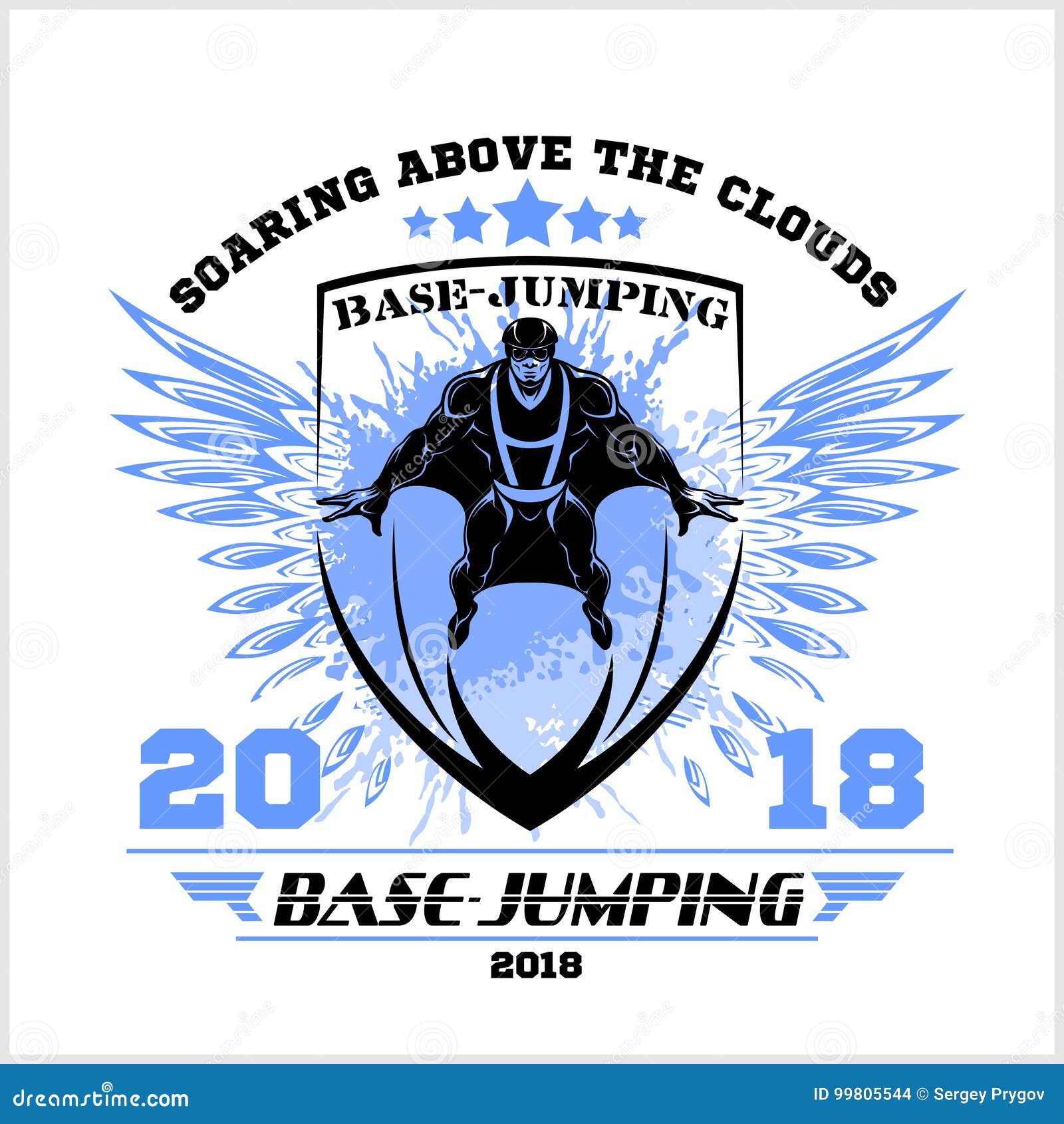 Wingsuit Flying. Base-Jumping Stock Vector - Illustration of adrenaline ...