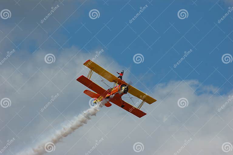 Wingwalker stock photo. Image of grumman, entertainment - 3392034