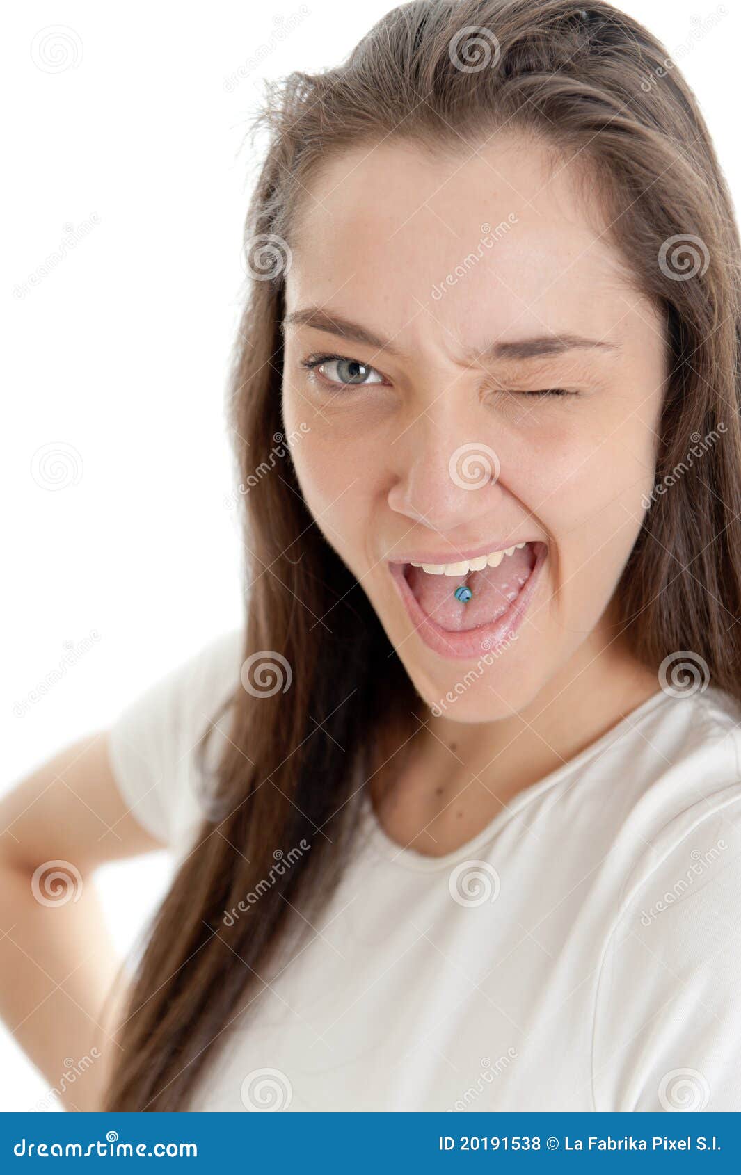 Wink stock photo. Image of face, beauty, fresh, close - 20191538