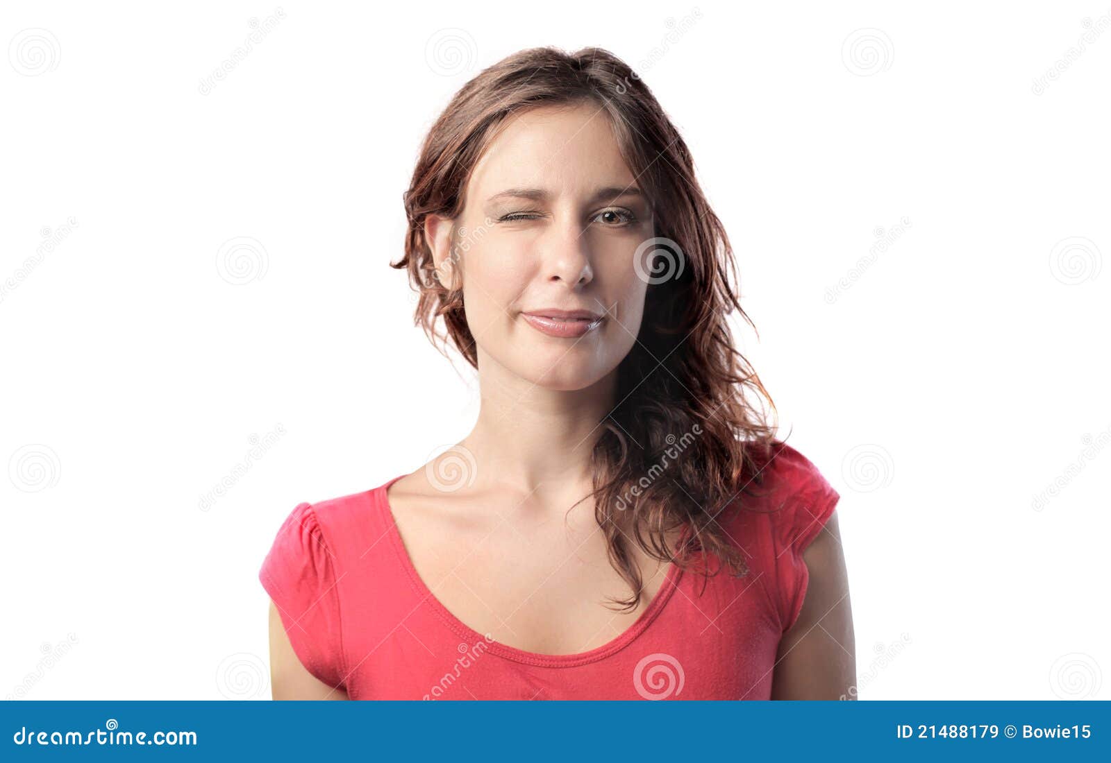 Wink stock image. Image of choose, woman, laugh, closed - 21488179