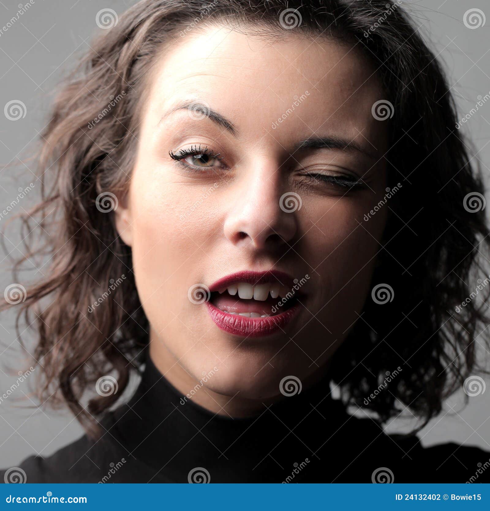 Wink stock photo. Image of wink, face, beautiful, happy - 24132402