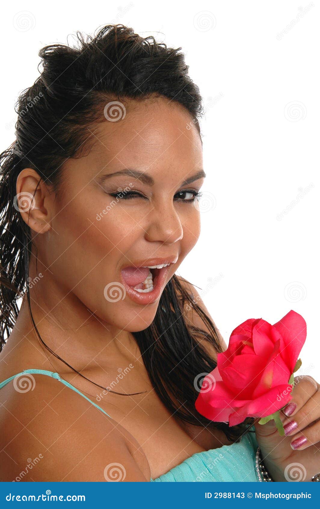 Wink stock image. Image of wink, young, white, smile, happy - 2988143