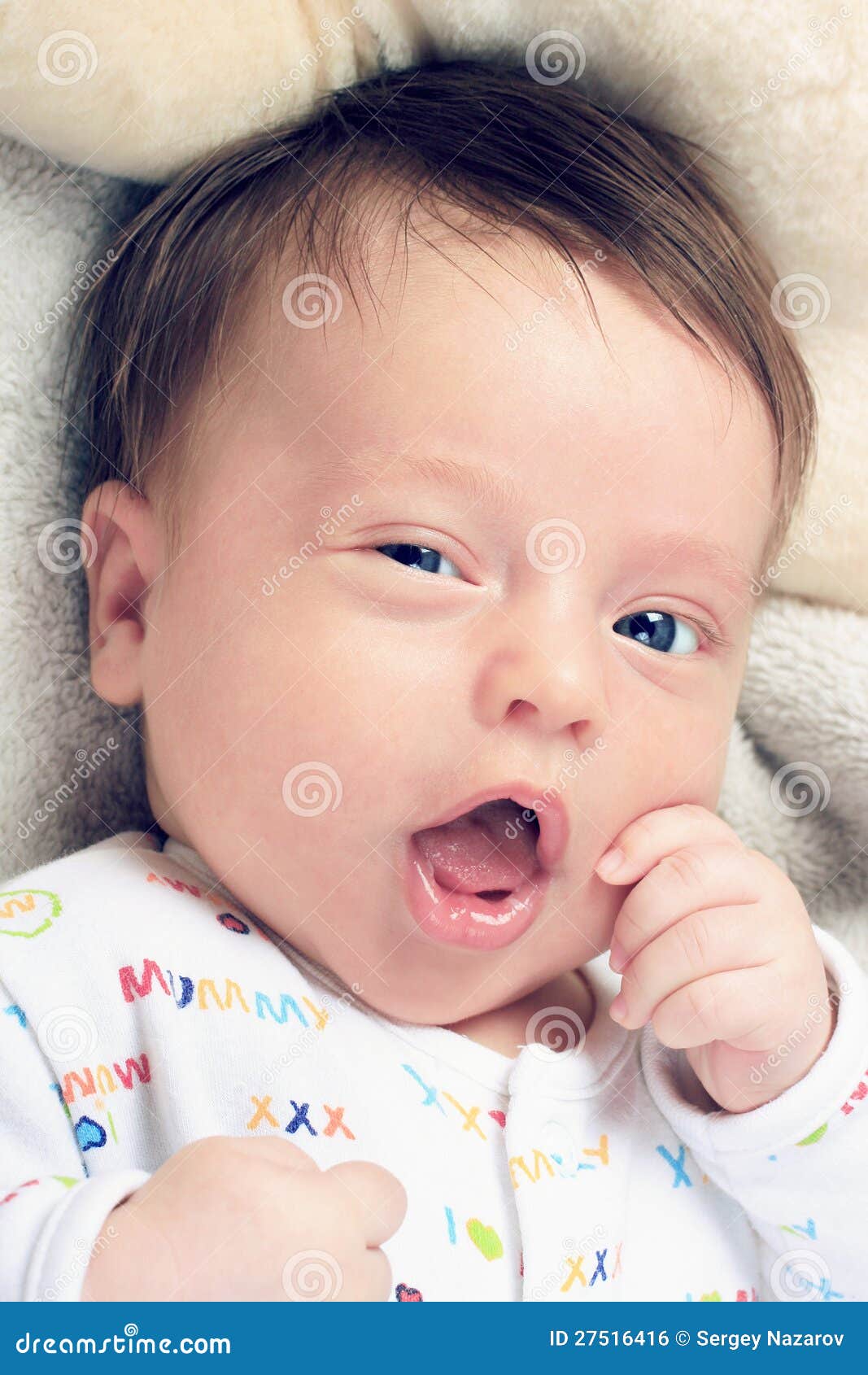 Wink baby stock photo. Image of wink, happy, infant, male - 27516416