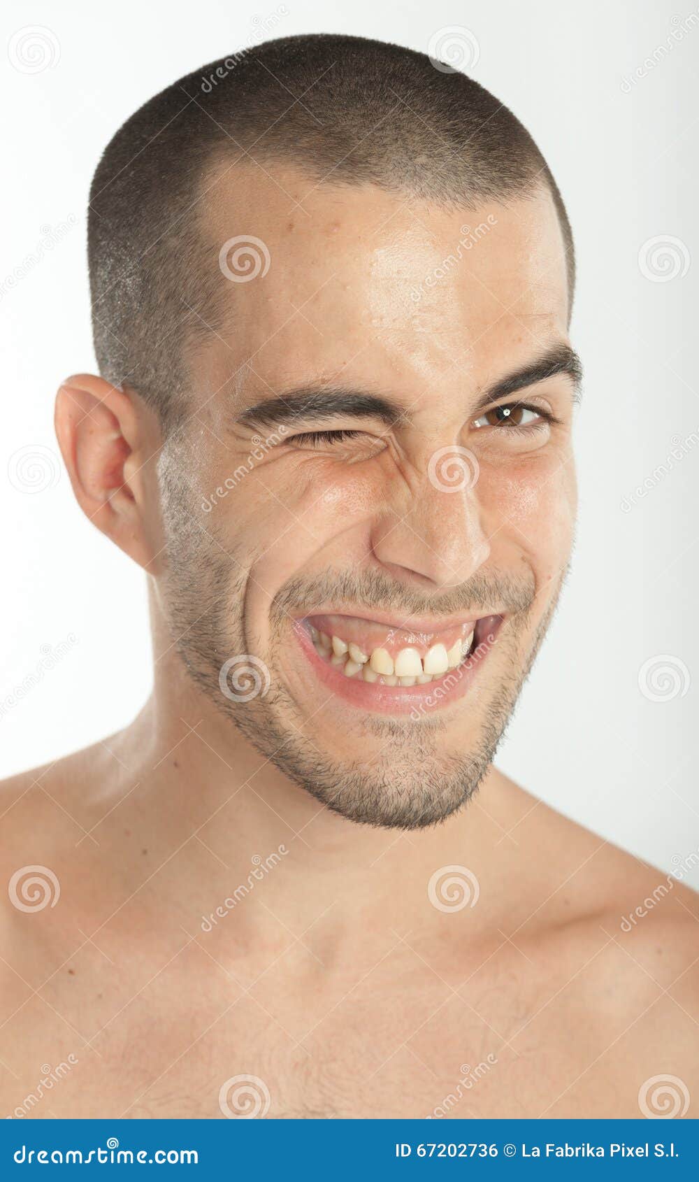 Wink stock photo. Image of complicity, young, sign, expression - 67202736