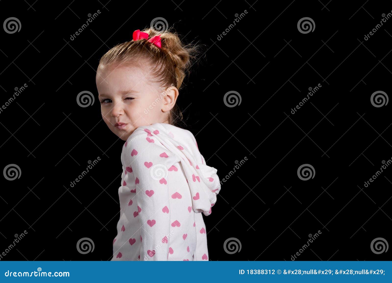 Wink with a Cute Expression Stock Photo - Image of color, sweet: 18388312