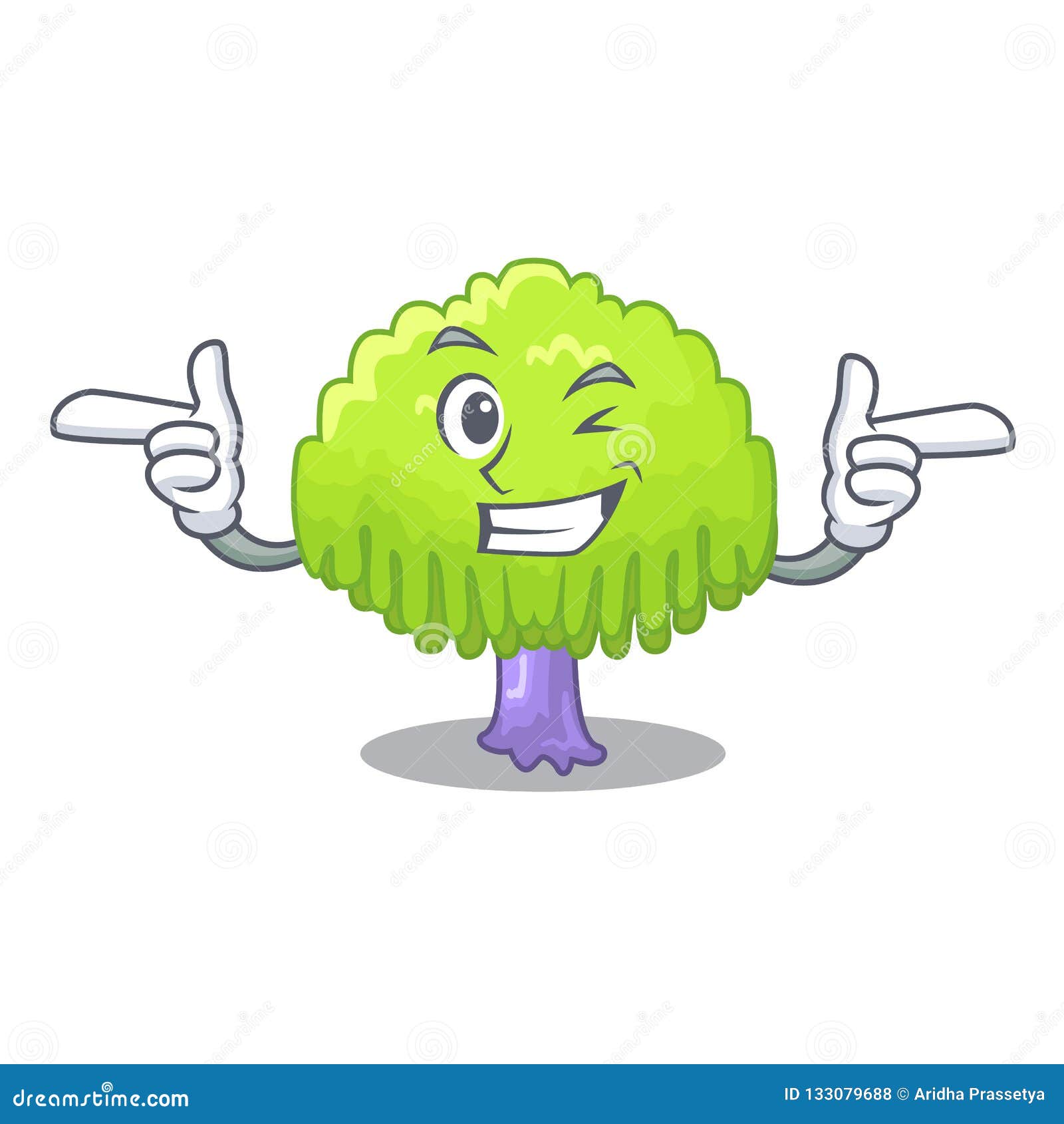 Wink Drawing of Willow Tree Shape Cartoon Stock Vector - Illustration ...
