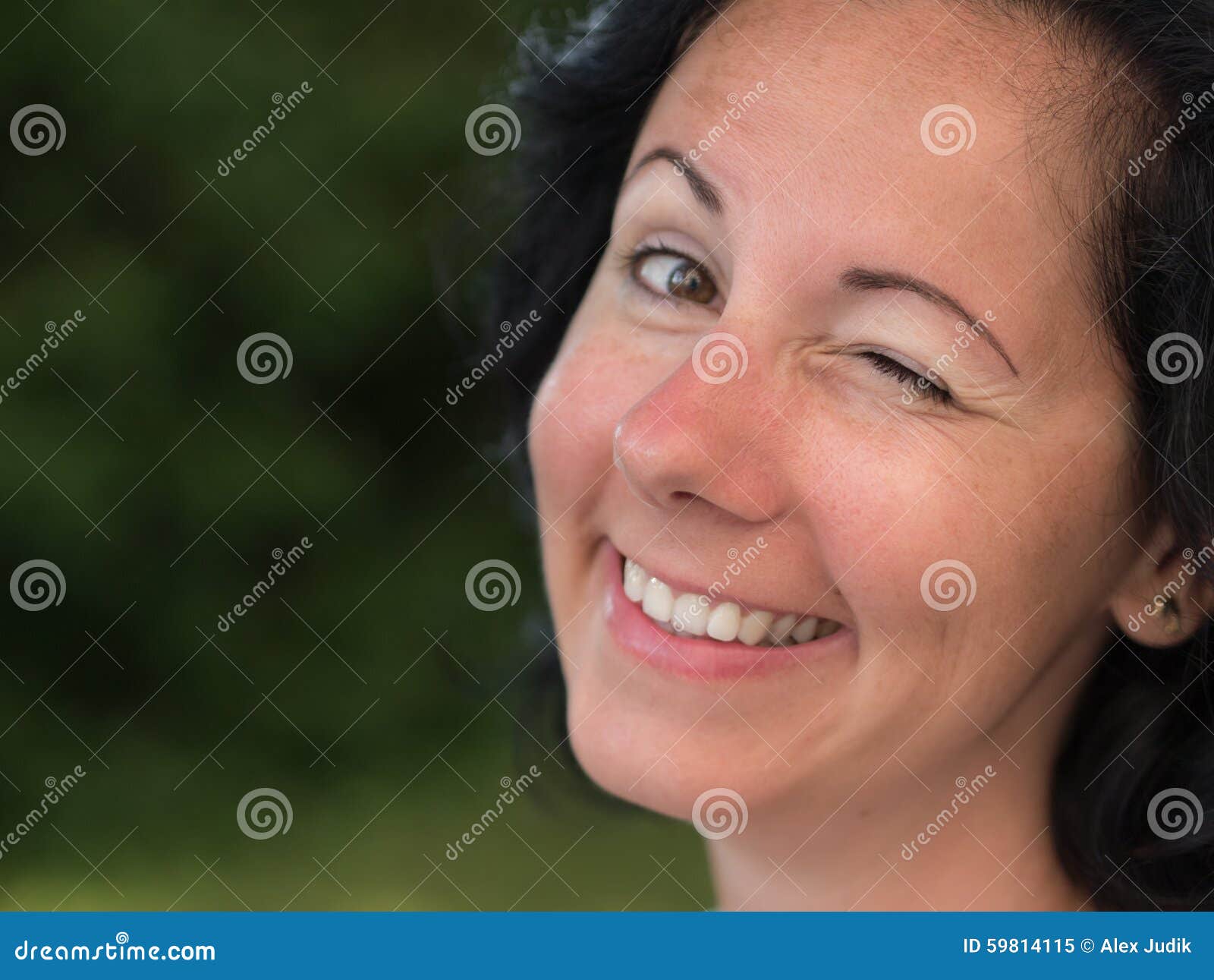 Wink stock image. Image of portrait, grimace, adult, silly - 59814115