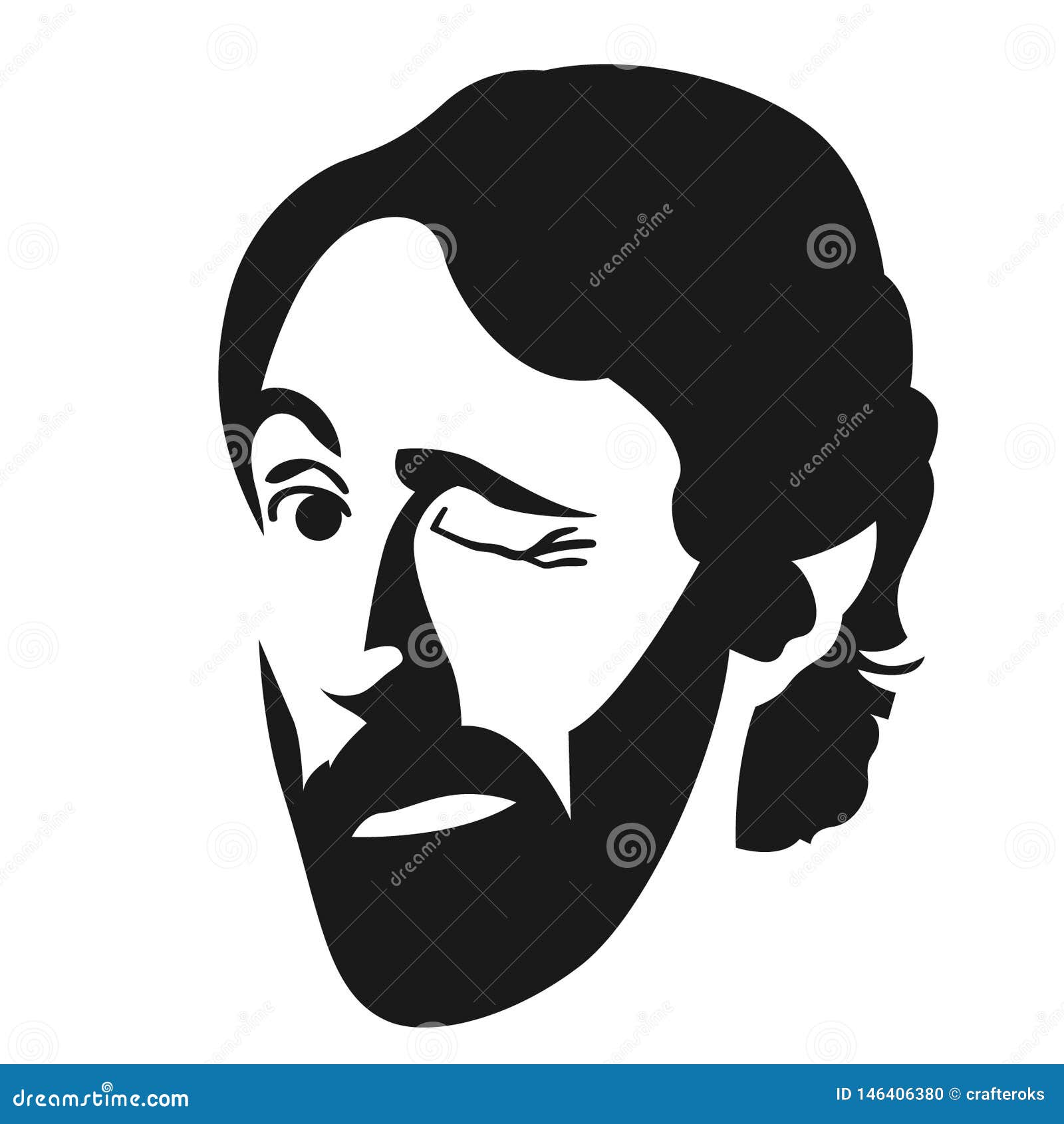 Winking Vector Vector, Eps, Logo, Icon, Silhouette Illustration by ...