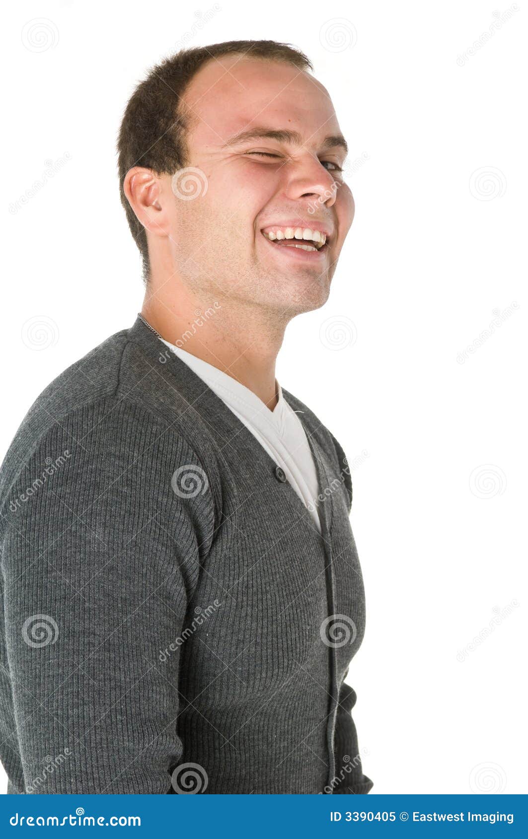 Wink Wink stock image. Image of grey, tall, adult, white - 3390405