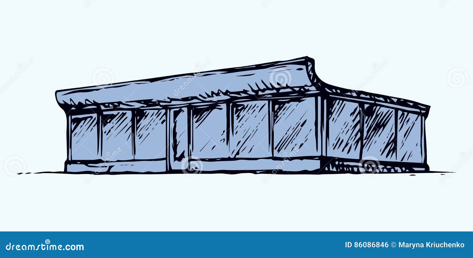 Winkel Vector tekening vector illustratie. Illustration of ontwikkeling ...