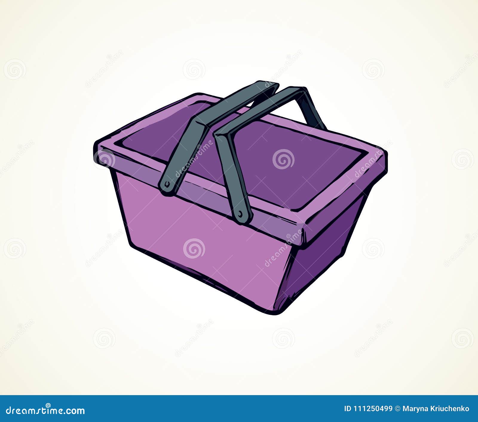 Winkelmand Vector tekening vector illustratie. Illustration of zaken ...