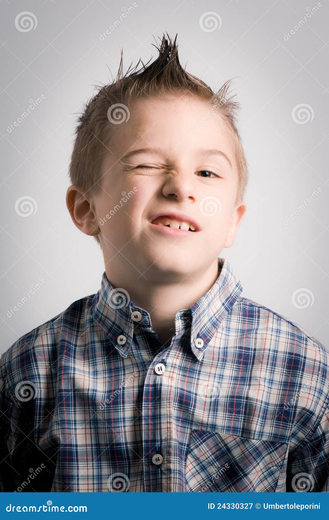 Winking boy stock image. Image of joyful, side, funny - 24330327