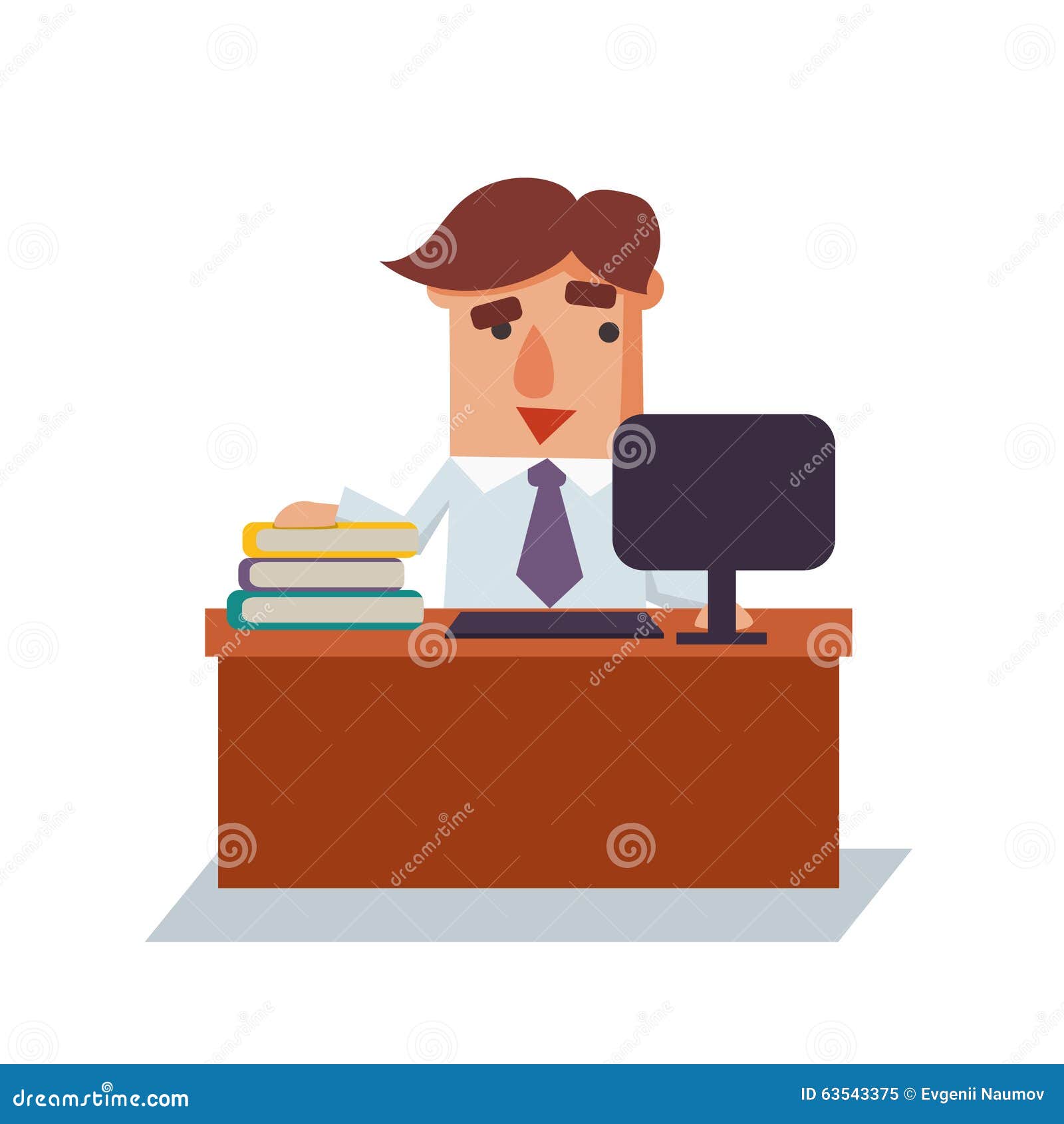 Winking Business Man Cartoon Character Vector Stock Vector ...