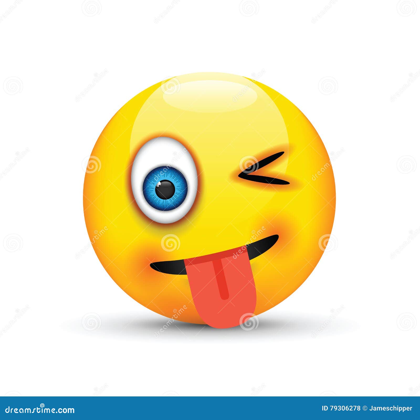 Winking Emoji Characters Vector Set. Wink Emojis 3d Icon Clip Art ...