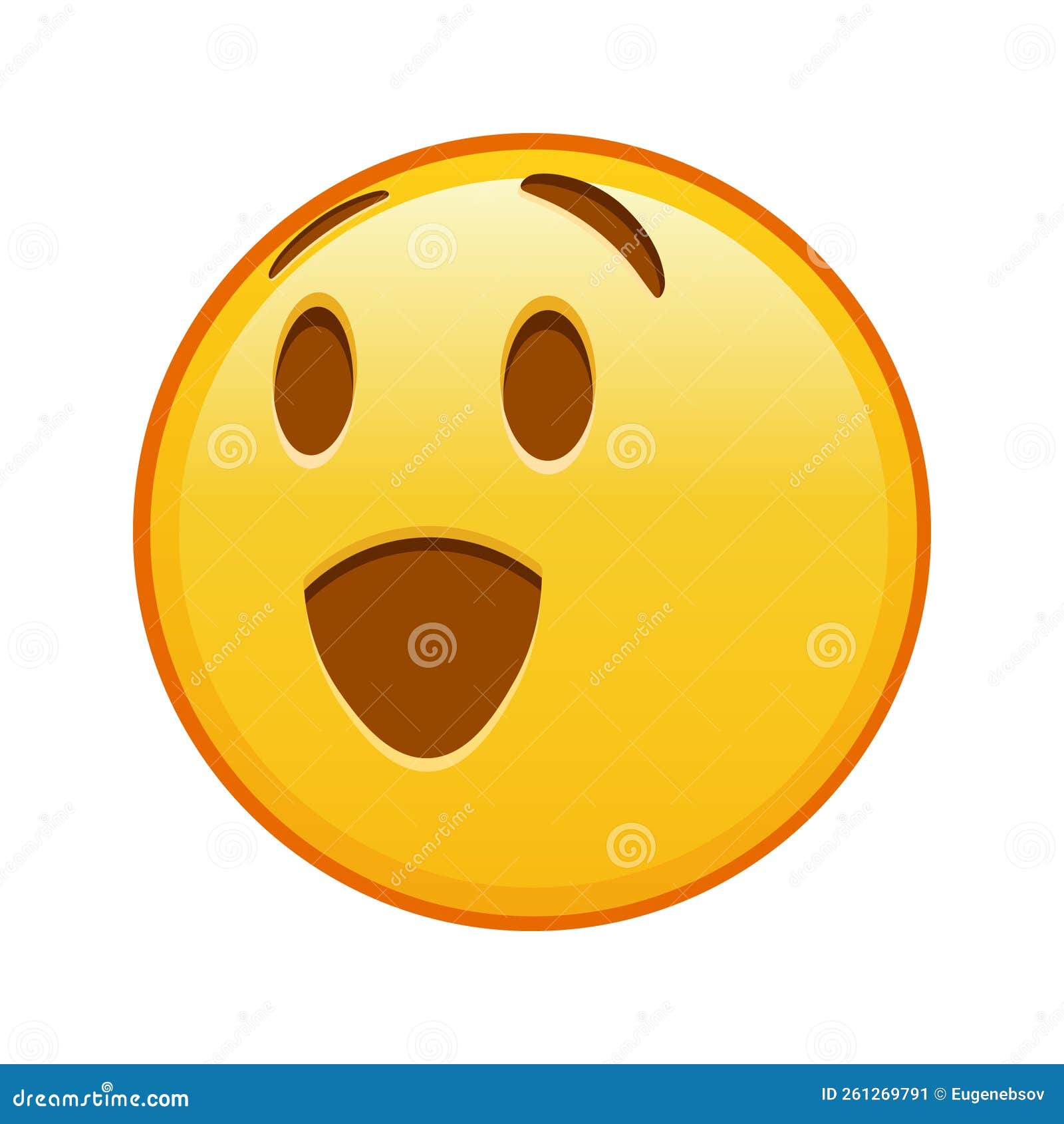 Winking Face Large Size of Yellow Emoji Smile Stock Vector ...