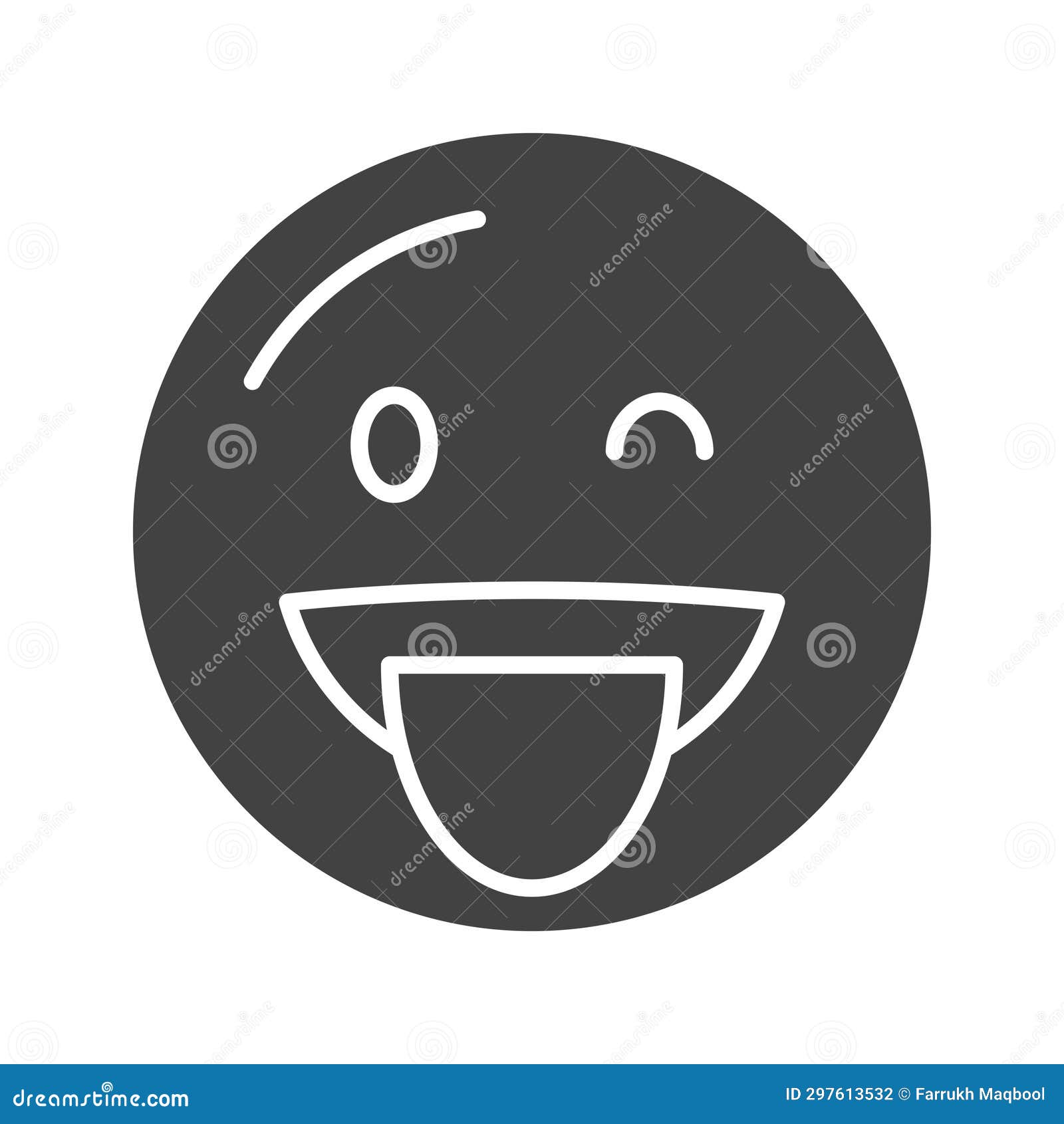 Winking Face with Tongue Icon Vector Image. Stock Illustration ...