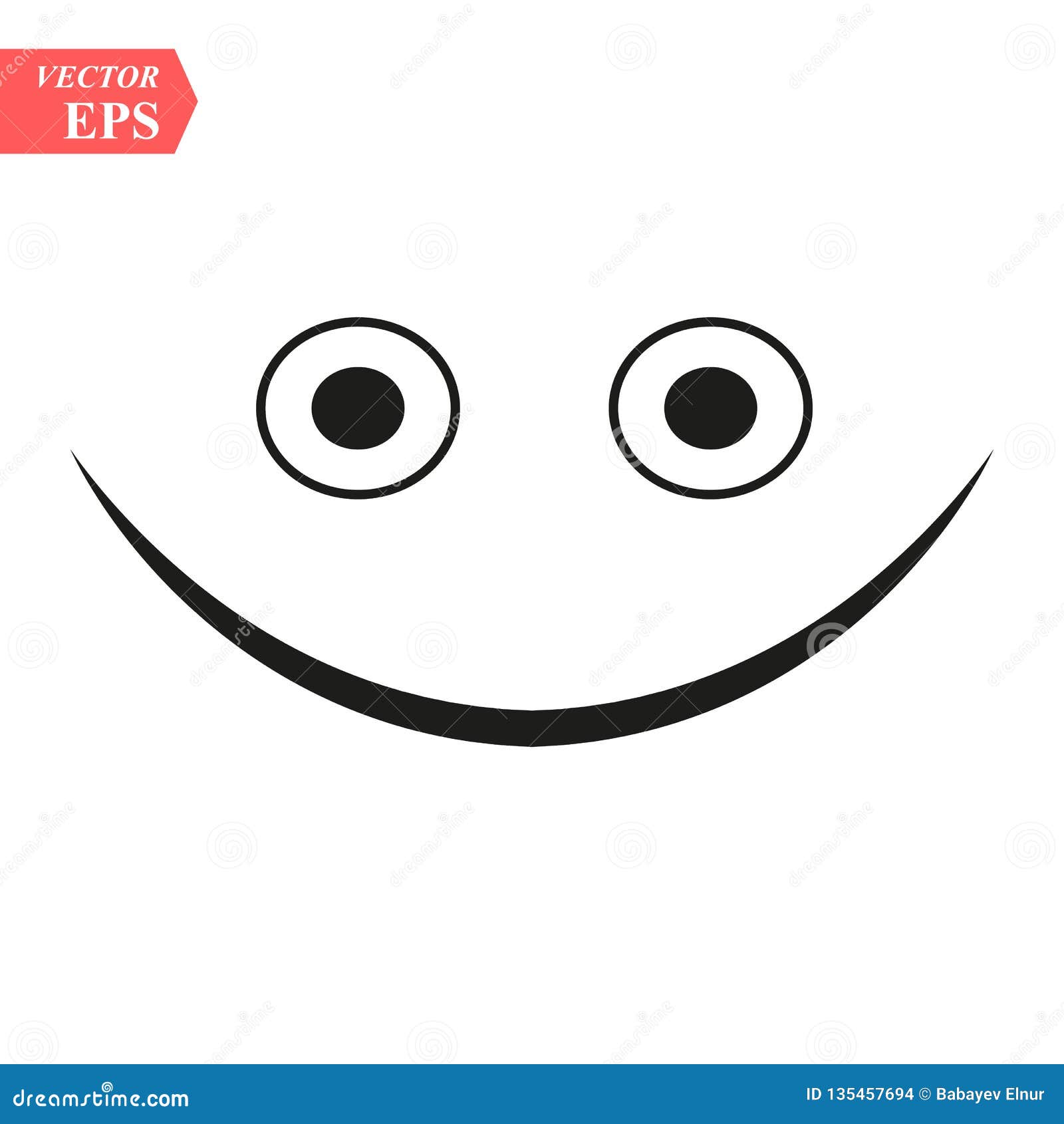 Winking Line Smiley. Thin Line Smile Emoticons Isolated on a White ...