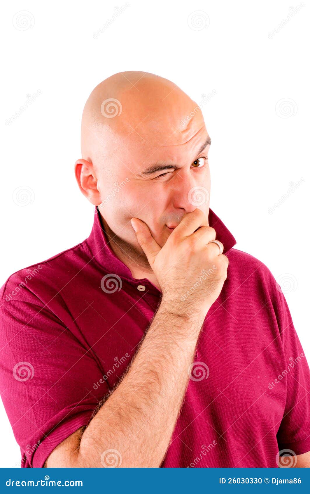 Winking man stock photo. Image of fine, humor, mouth - 26030330