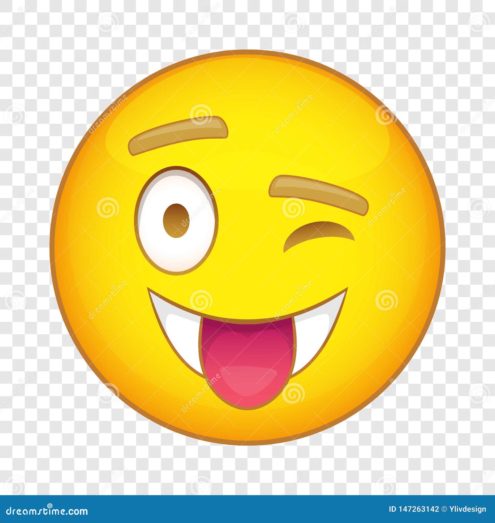 Winking Tongue Girl Yellow Woman Emoji Emoticon With Tongue Out And