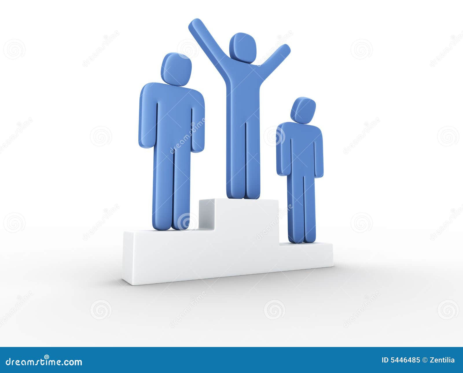 Winnaar en verliezers stock illustratie. Illustration of succes - 5446485