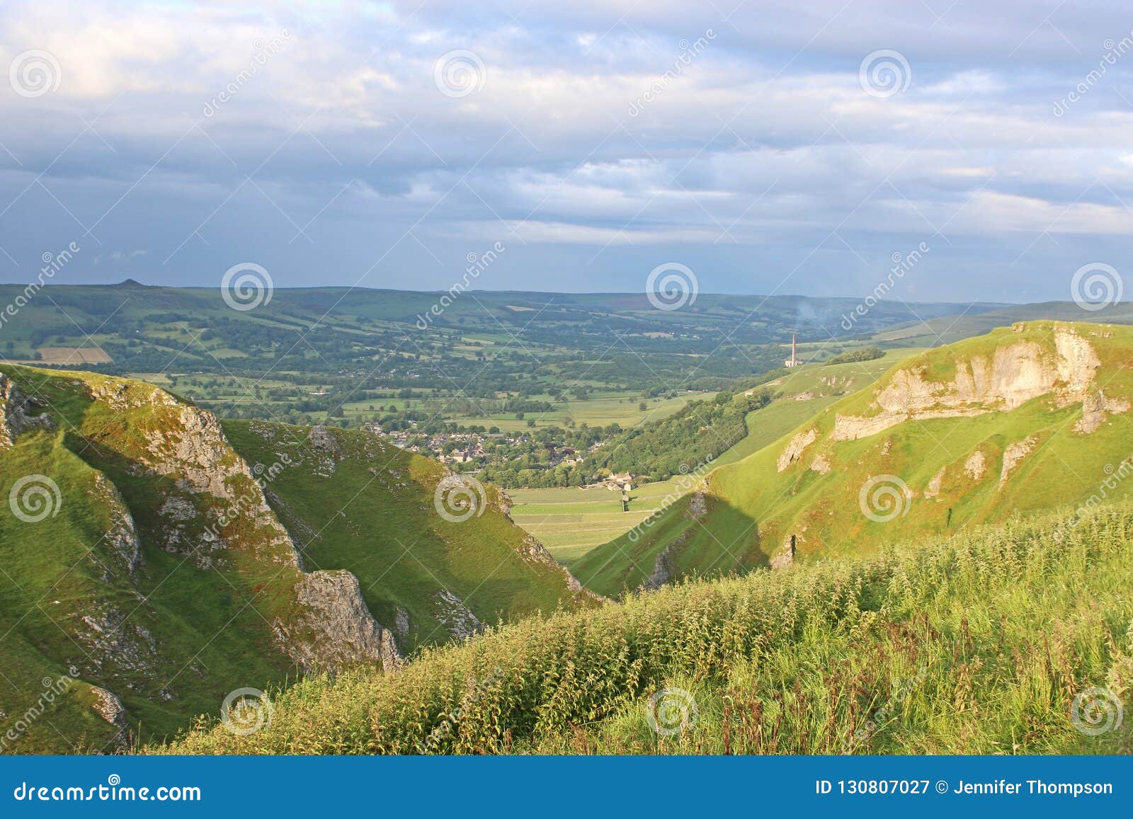 Winnats Pass in the Peak District Stock Image - Image of peak ...