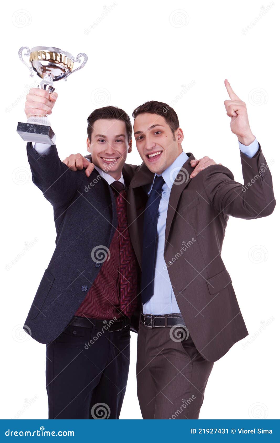 Winnend team stock afbeelding. Image of portret, hantering - 21927431