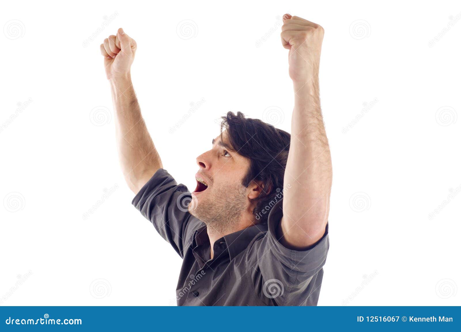 Winner! stock image. Image of fist, contemporary, happy - 12516067