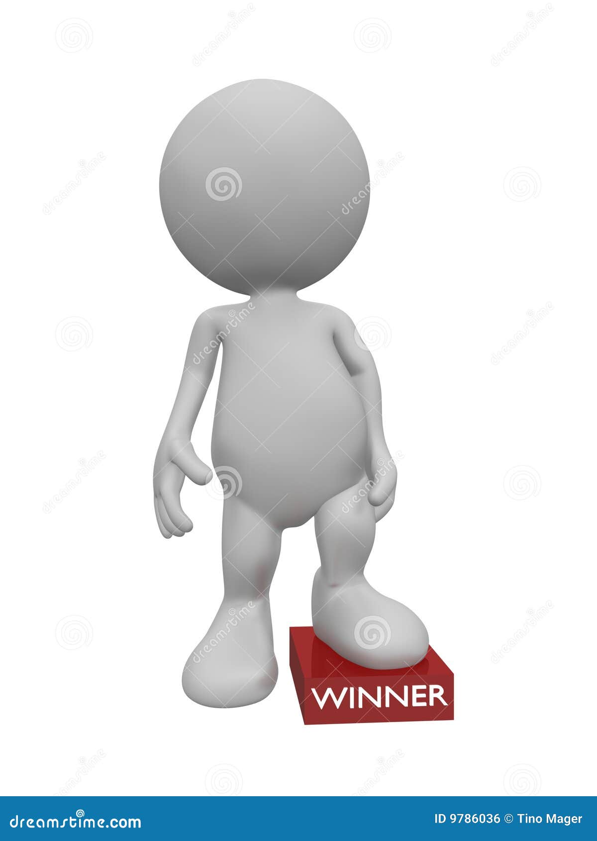 Winner 3d character stock illustration. Illustration of success - 9786036