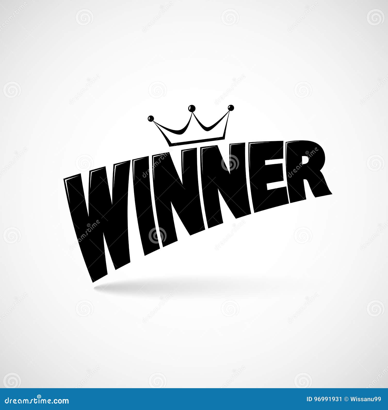 Winner Abstract Sign Design Stock Vector - Illustration of achievement ...