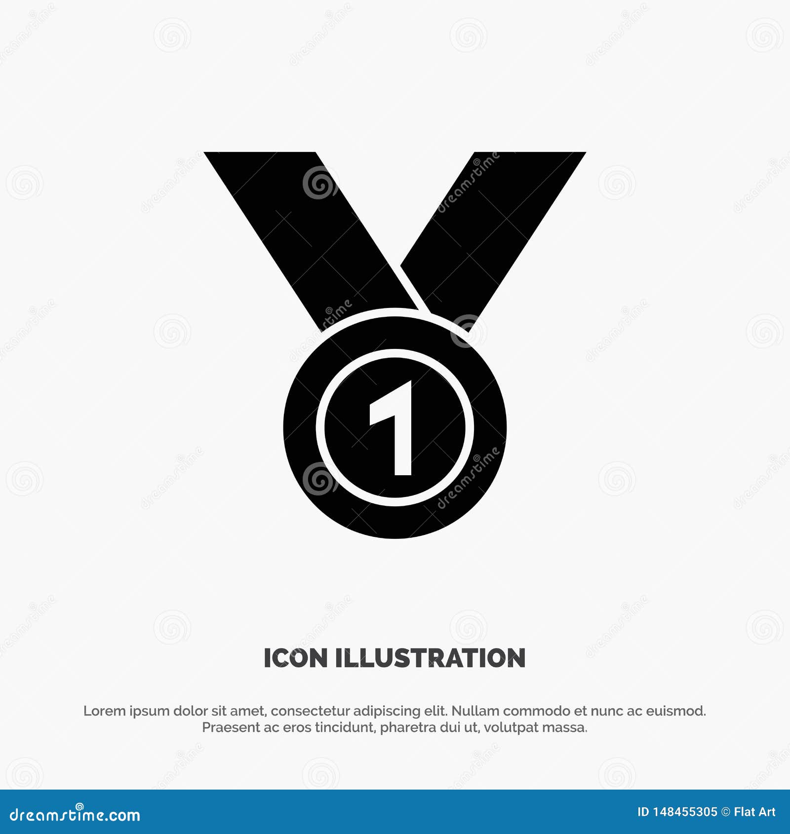 Winner, Achieve, Award, Leader, Medal, Ribbon, Win Solid Glyph Icon ...