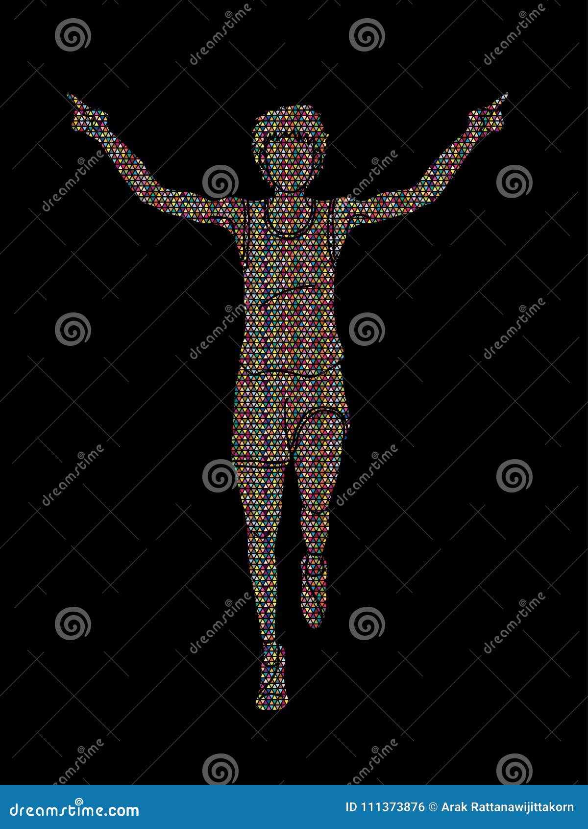 The Winner, Athlete Runner, Runner Running Graphic Vector Stock Vector ...