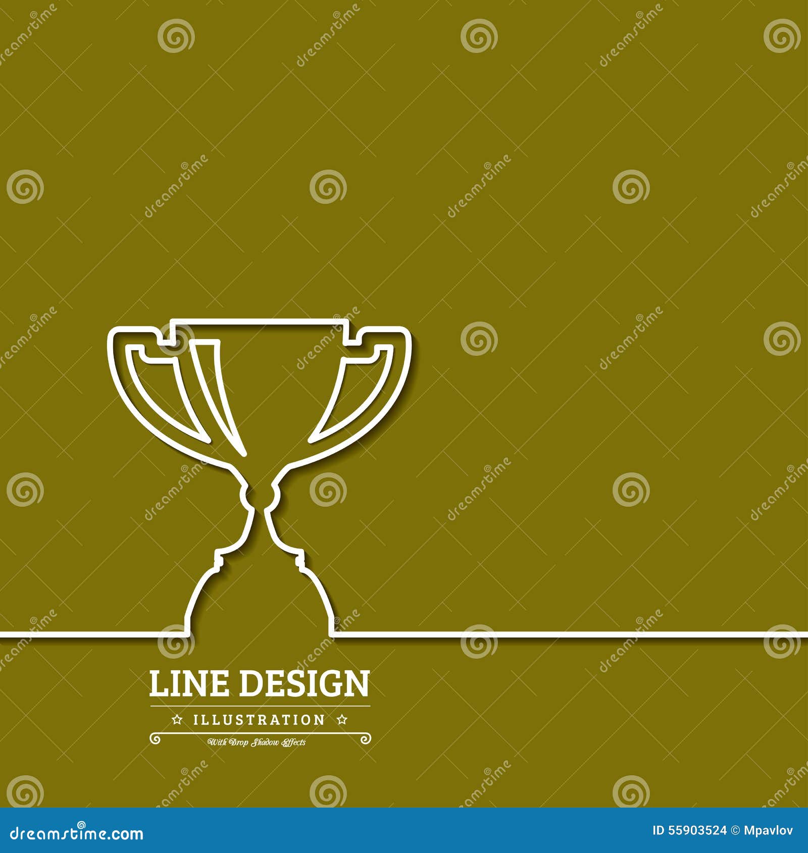 Winner Award Banner Vector Illustration, Flat Cartoon Trophy Golden Cup ...