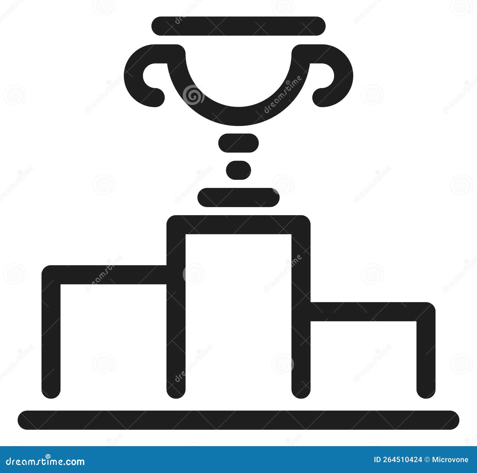 Linear Trophy With A Star Icon From Cinema Outline Collection. Thin ...