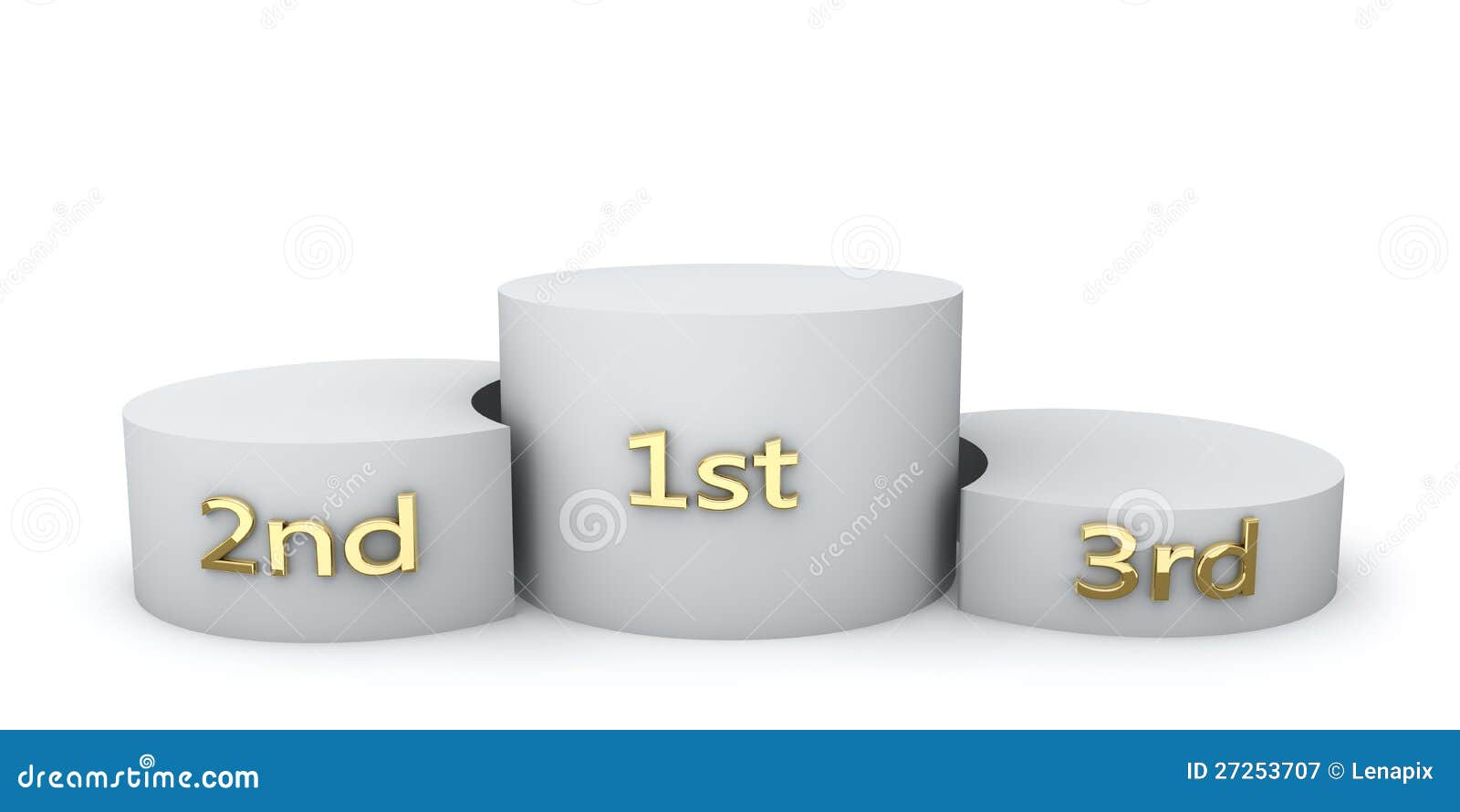 Winner Award Round Podium Royalty Free Stock Photography - Image: 27253707