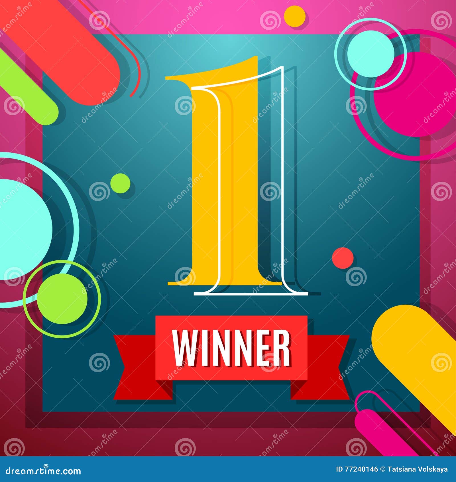 Winner Background Vector Illustration. Stock Vector - Illustration of ...