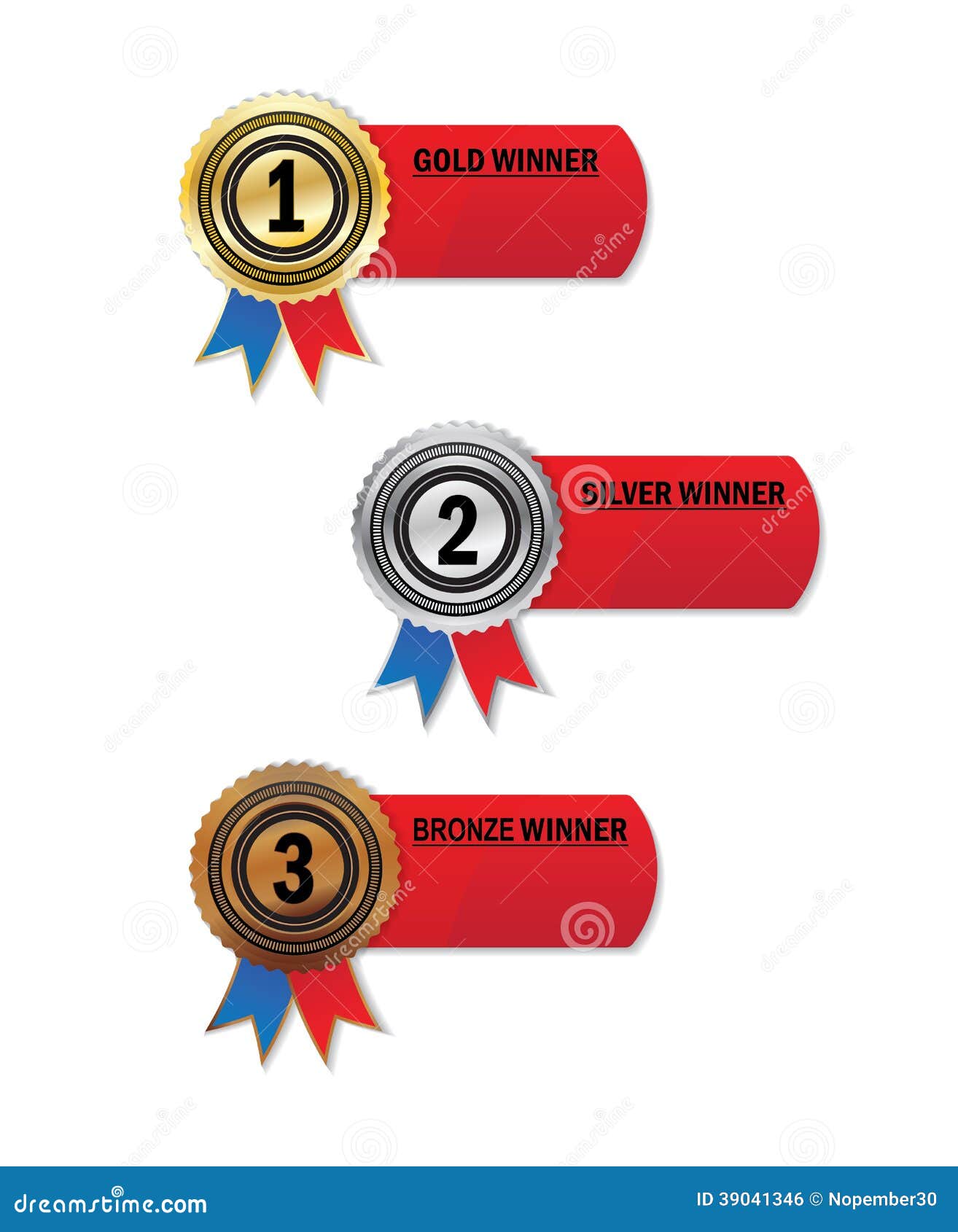 Winner badge and banner stock vector. Illustration of contest - 39041346