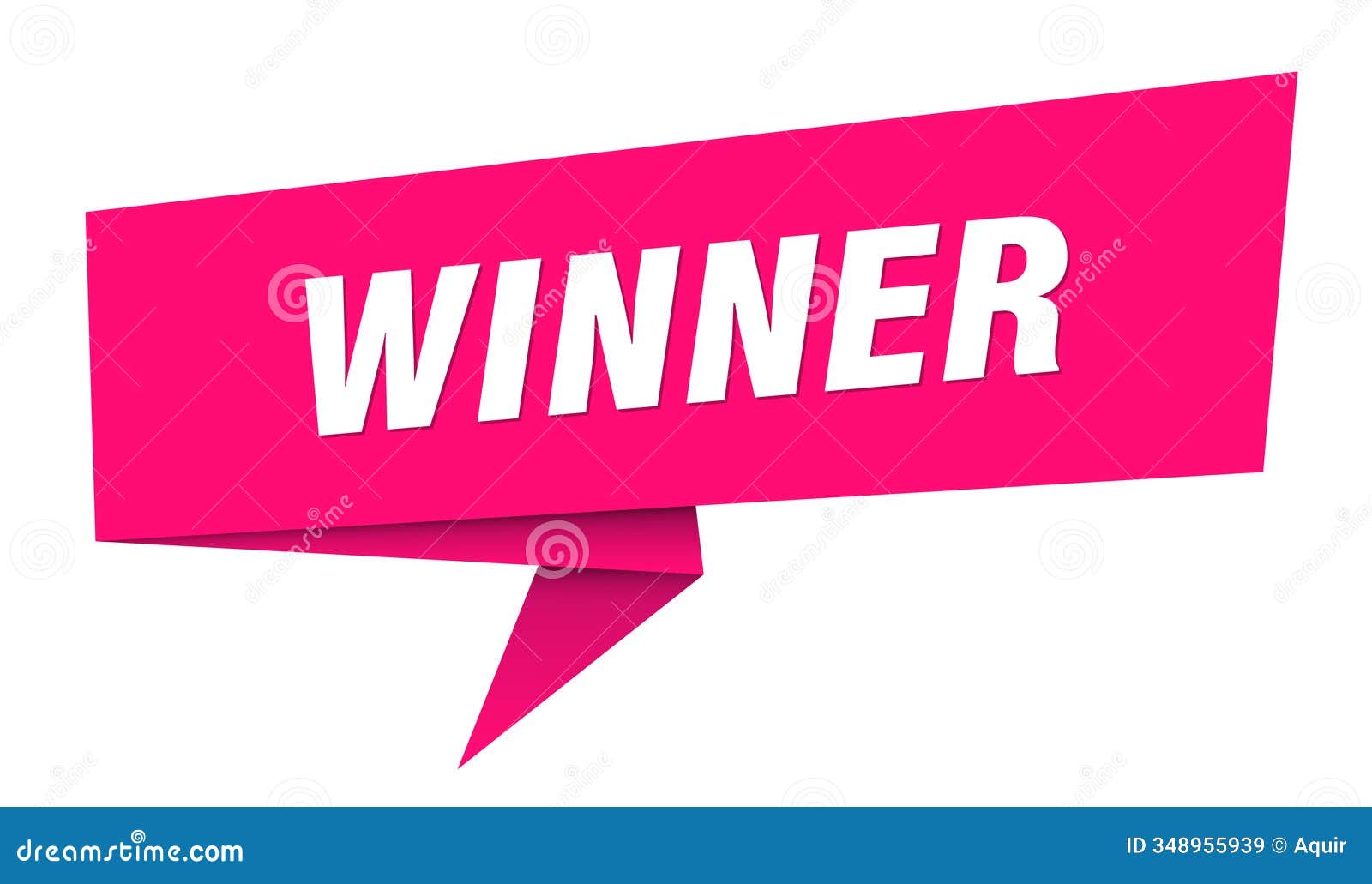 9x Winner Banner, Promotion Flyer, Prize Label. Vector Illustration ...