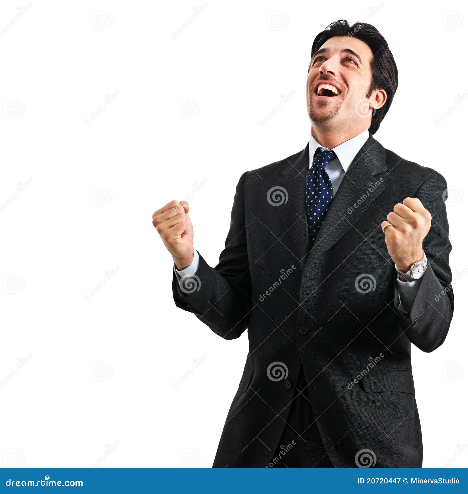 Winner businessman stock image. Image of happiness, successful - 20720447