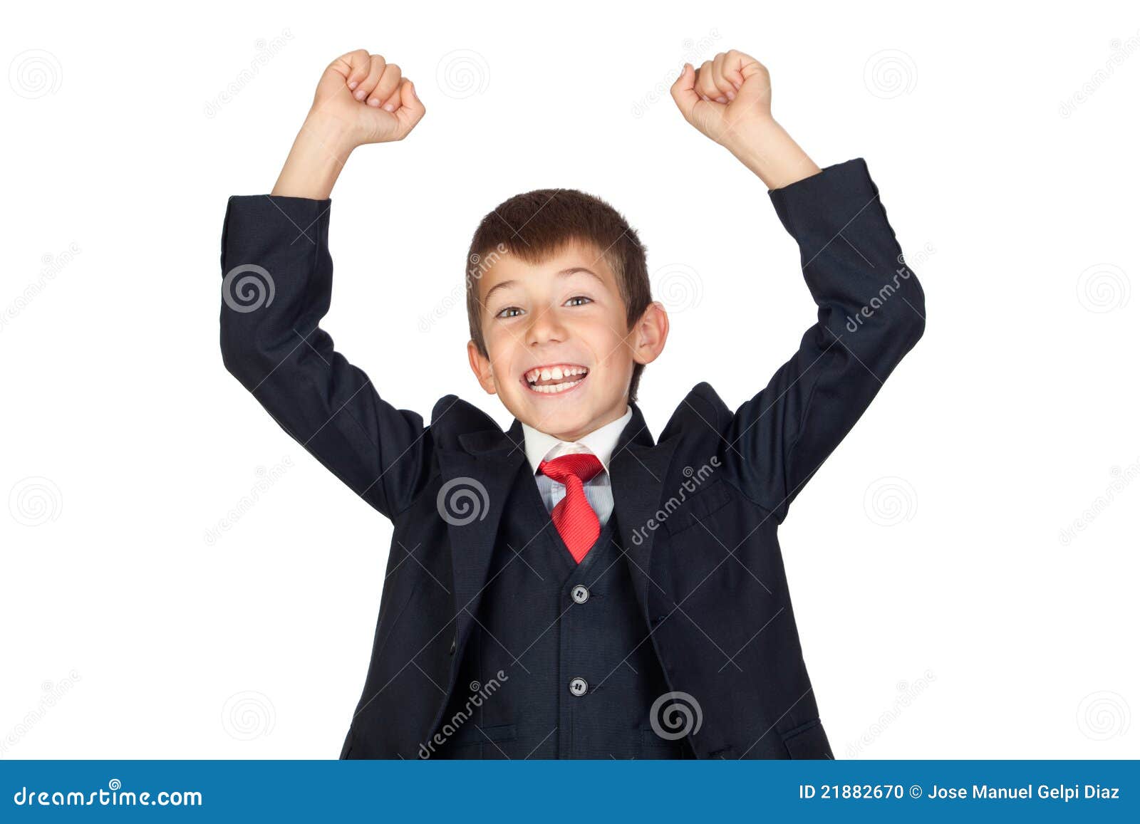 Winner businessman stock photo. Image of cute, blue, little - 21882670