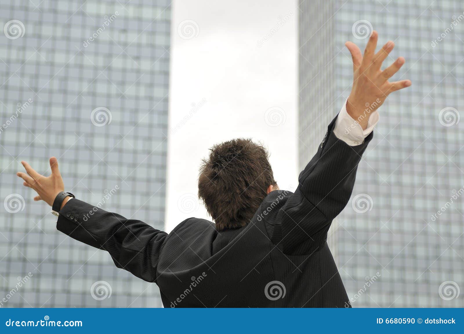 Winner Businessman Screaming from Joy Stock Photo - Image of smile ...