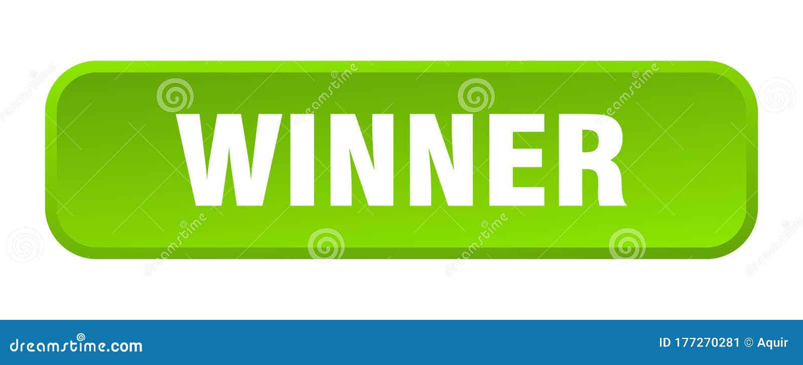 Winner Button. Winner Square 3d Push Button Stock Vector - Illustration ...