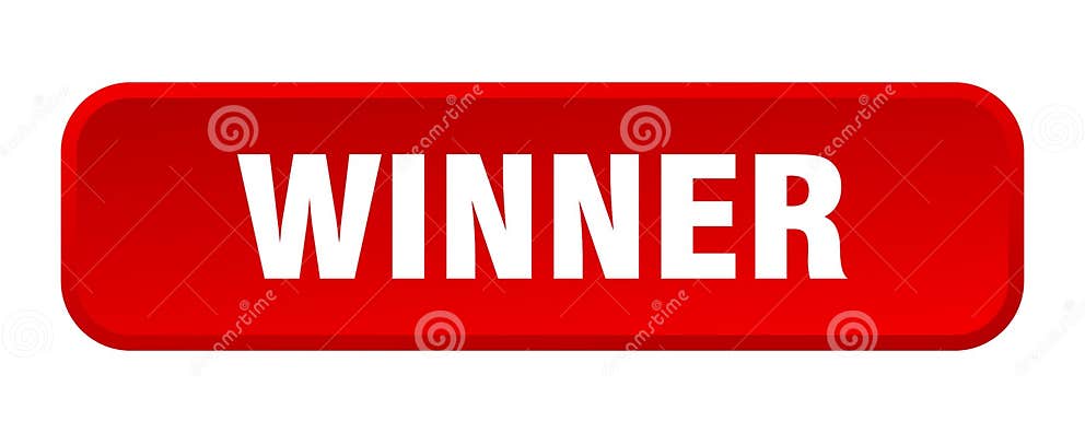 Winner Button. Winner Square 3d Push Button Stock Vector - Illustration ...