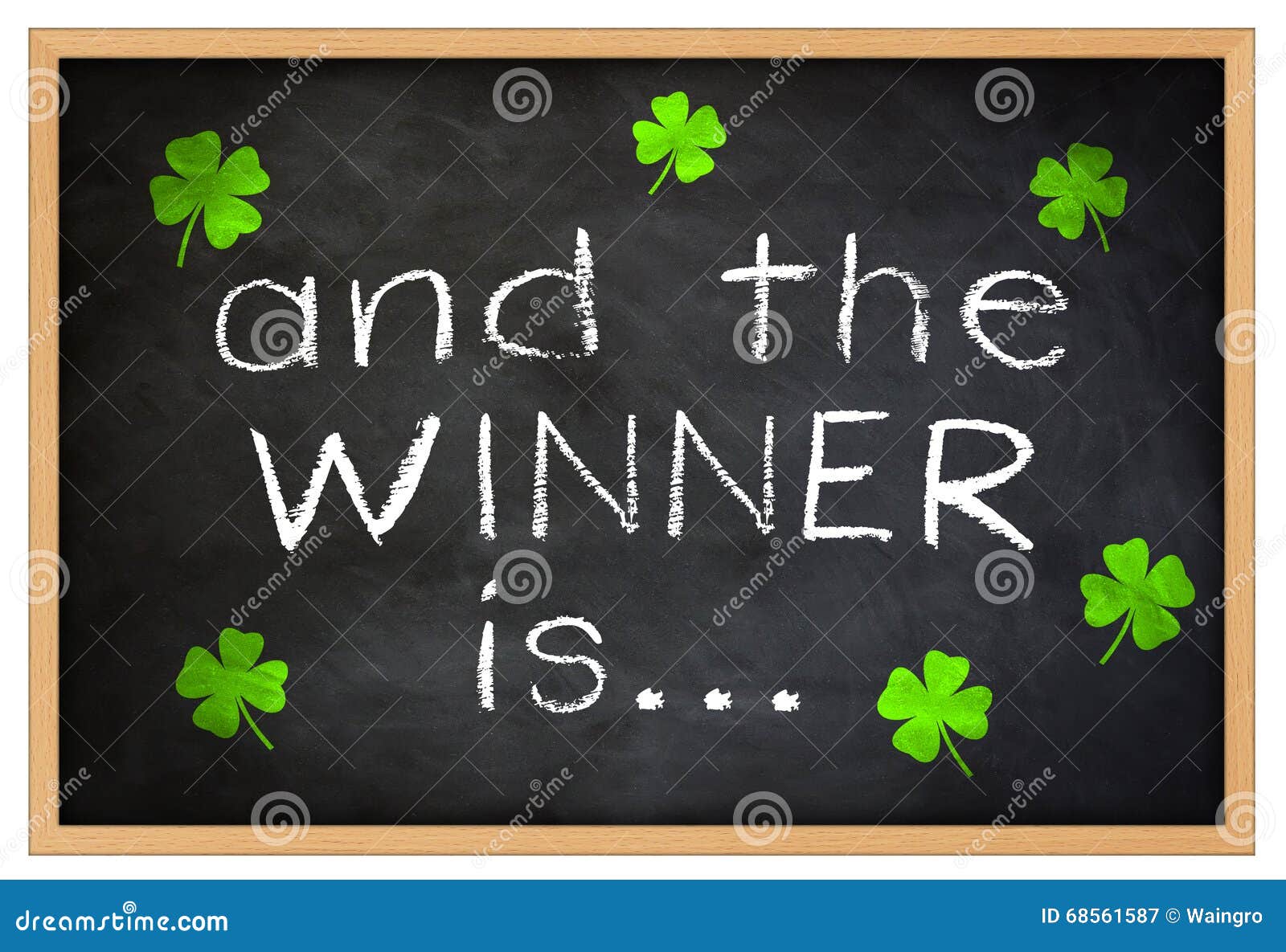And the WINNER is stock illustration. Illustration of luck - 68561587