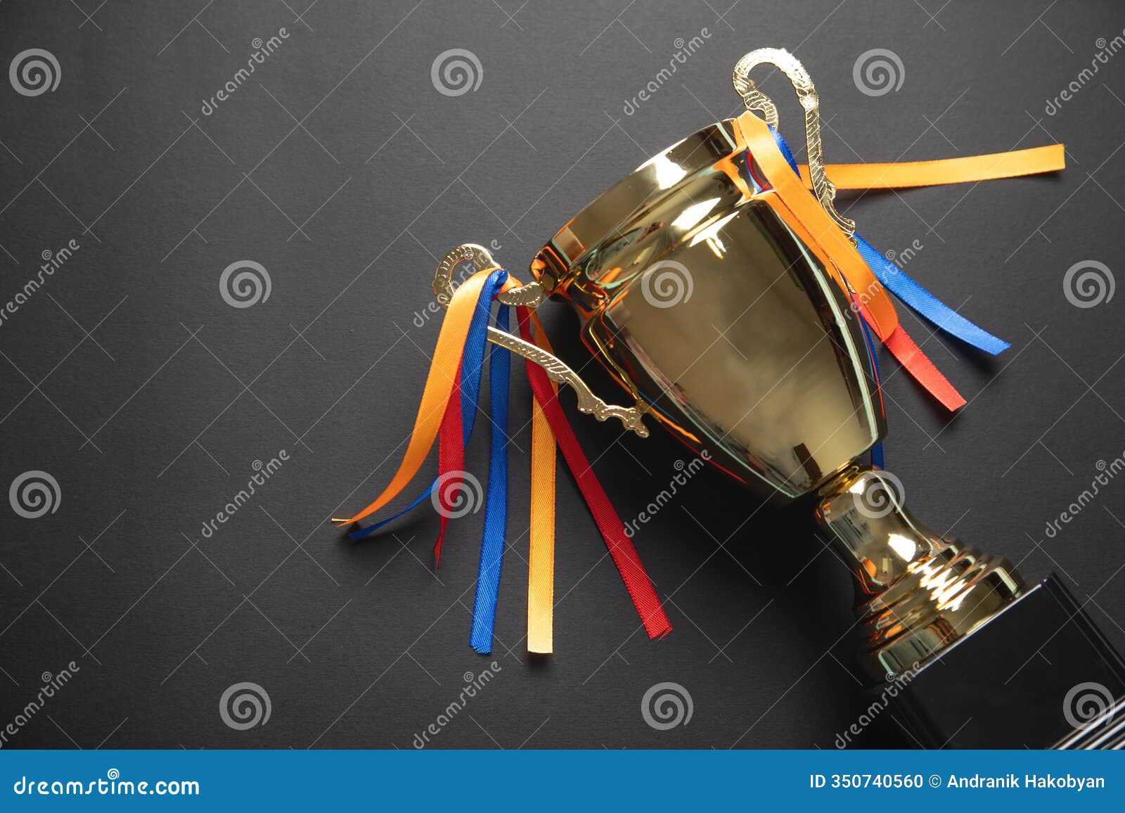 Winner Champions Golden Trophy Cup. Success Stock Illustration ...