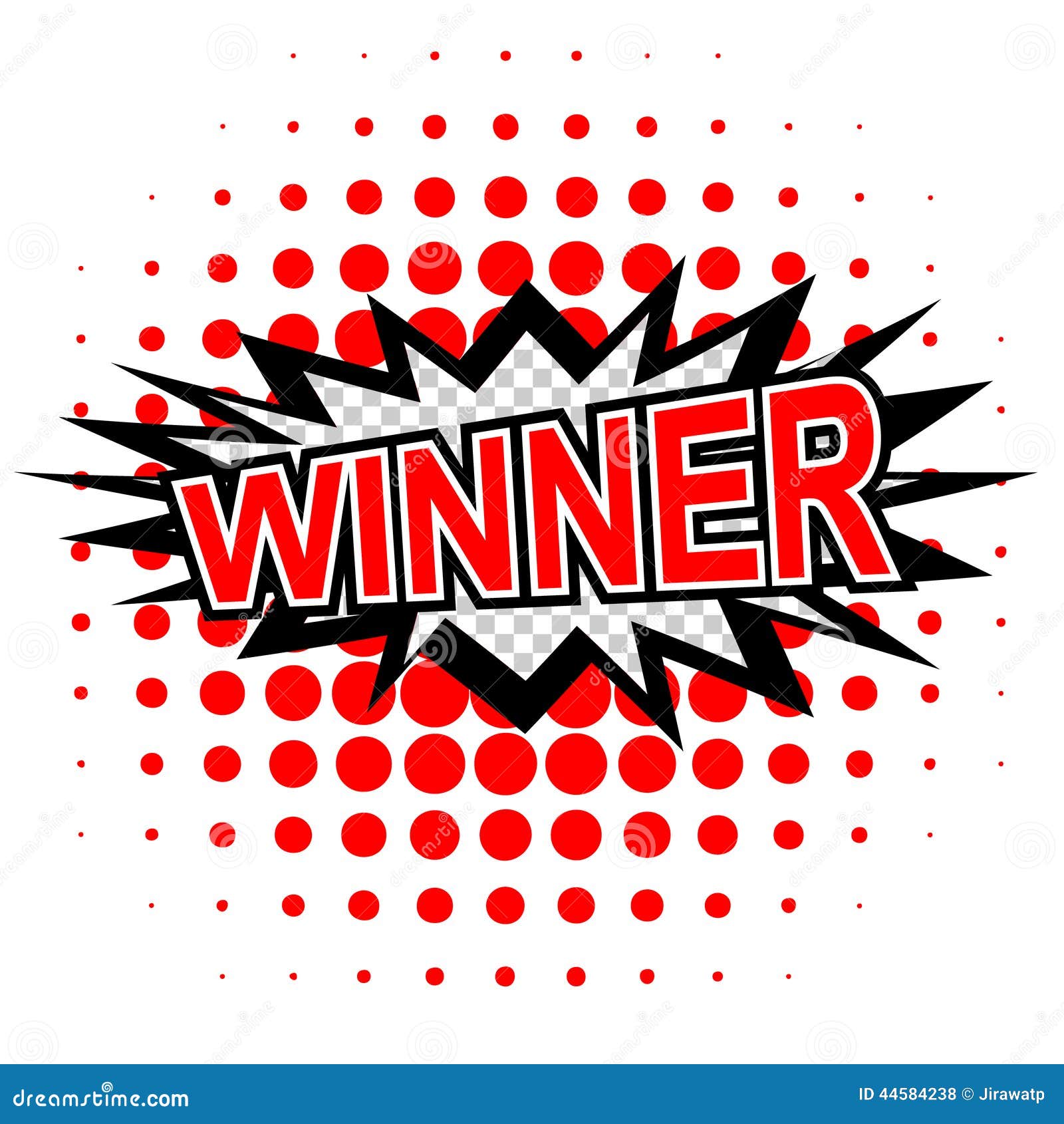 Winner Comic Speech Bubble, Cartoon. Stock Vector - Illustration of ...