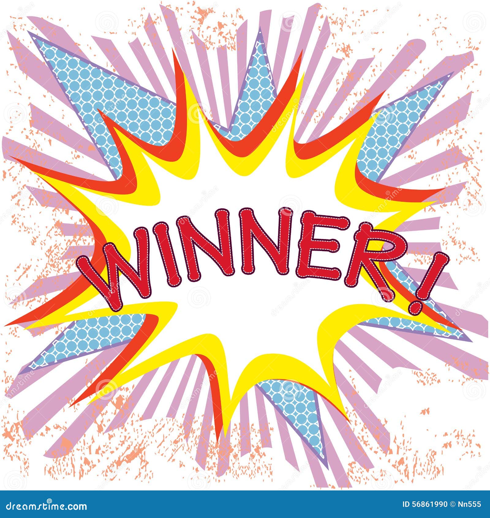 Winner Comic Speech Bubble, Cartoon. | CartoonDealer.com #44584327