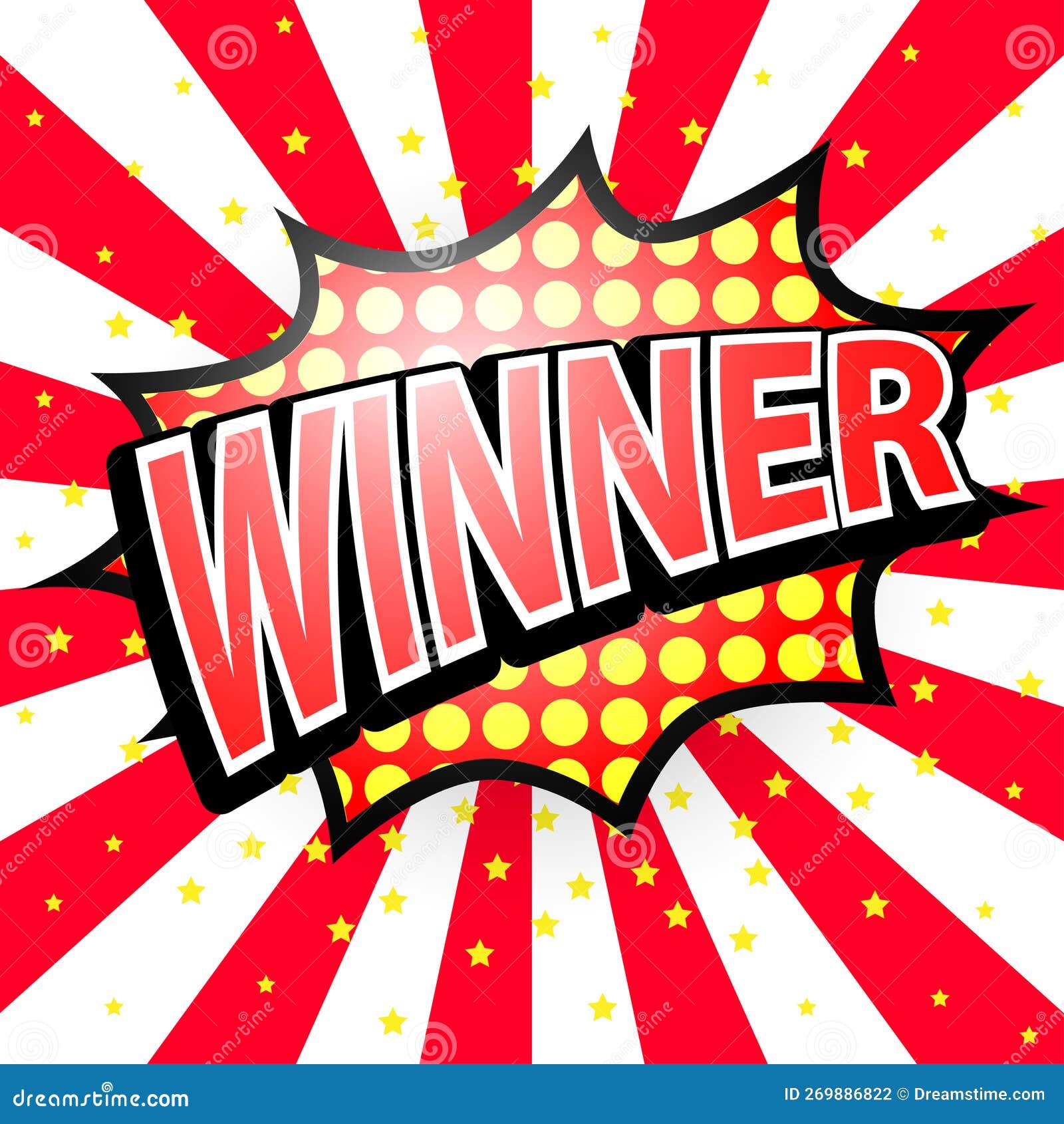 Winner Comic Speech Bubble, Cartoon. | CartoonDealer.com #44584327