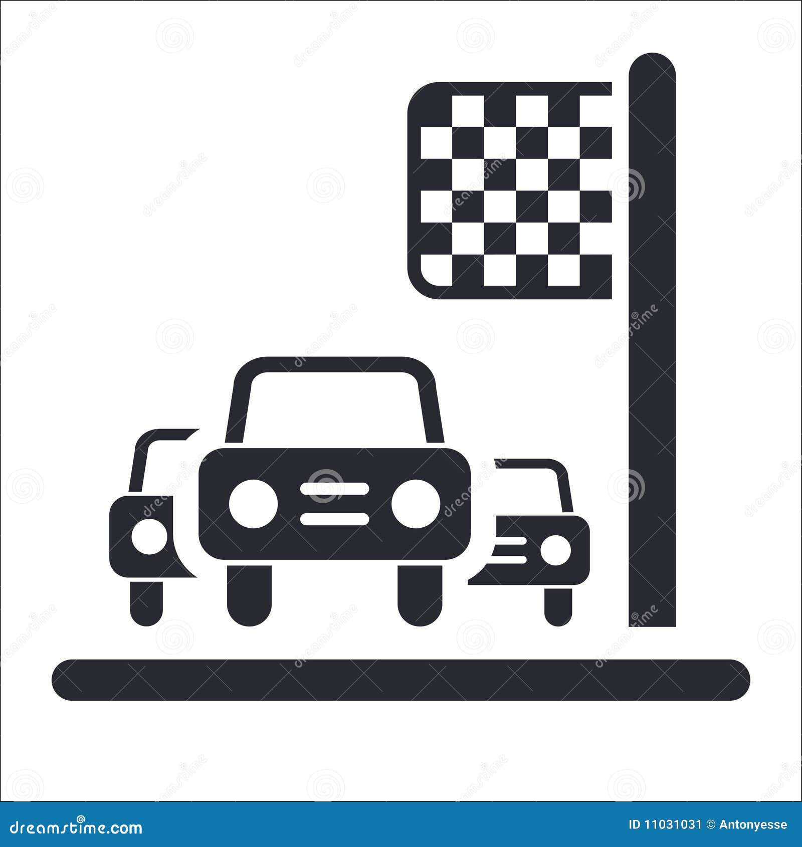 Winner Competition Car Icon Stock Vector - Illustration of chess ...
