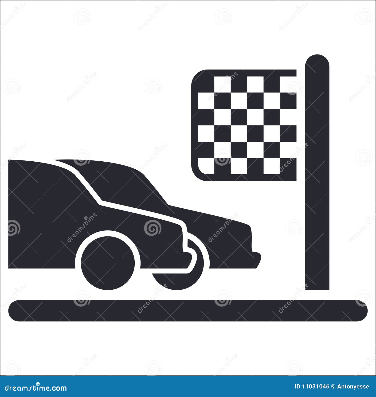 Winner Competition Car Icon Stock Vector - Illustration of automotive ...