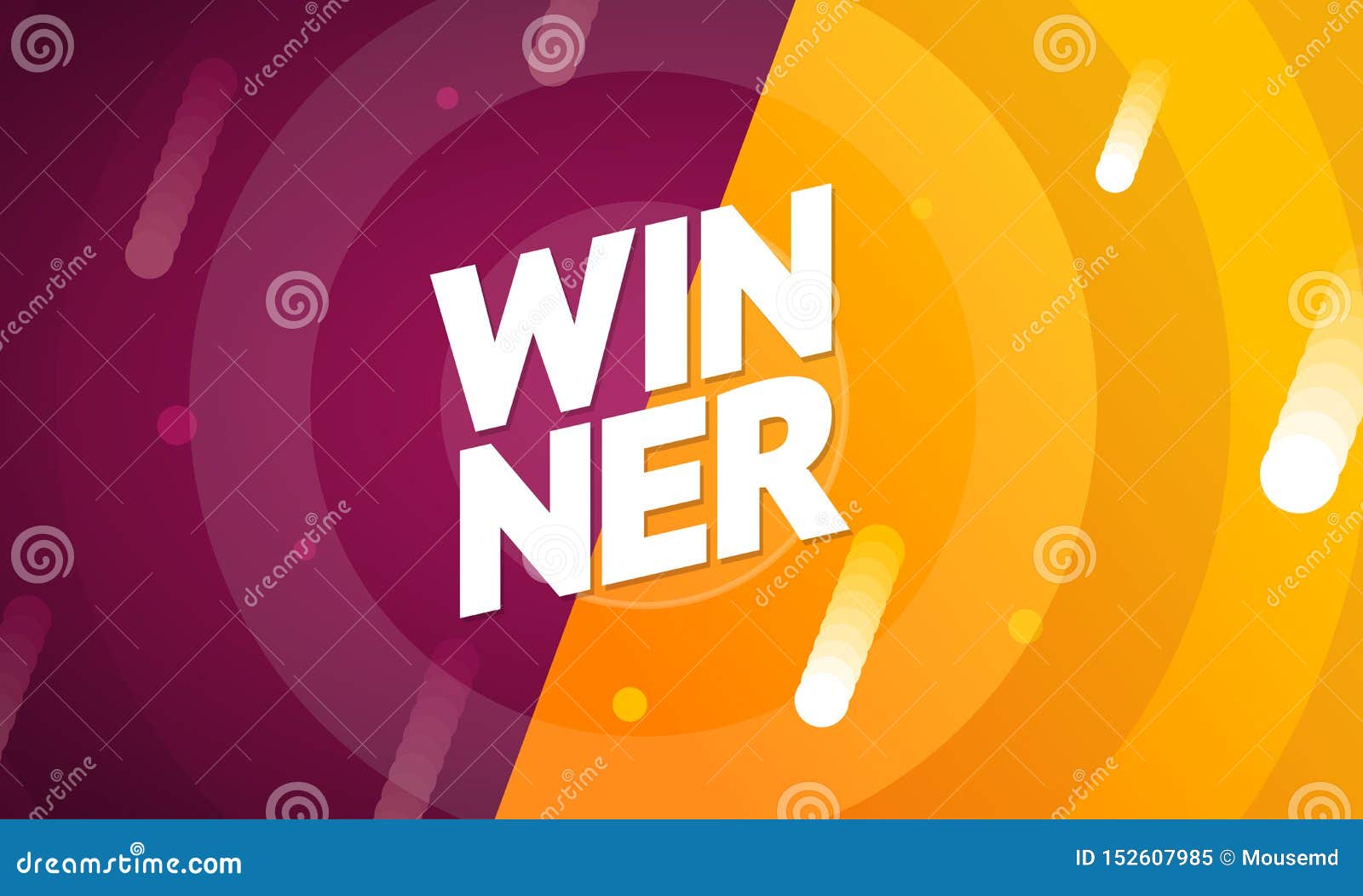 Winner Concept on a Abstract Color Background. Vector Stock Vector ...